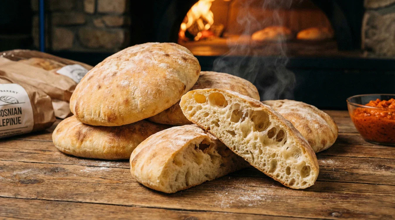 Lepinje Rezept: Bosnisches Fladenbrot (Somun) luftig wie ein Kissen ...
